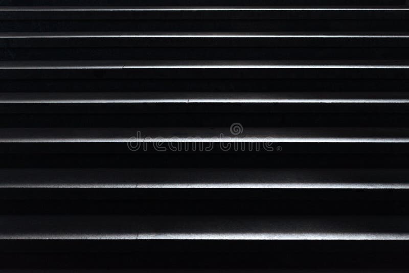 Shiny Horizontal Metal Strips on Black Full Stock Photo - Image of ...