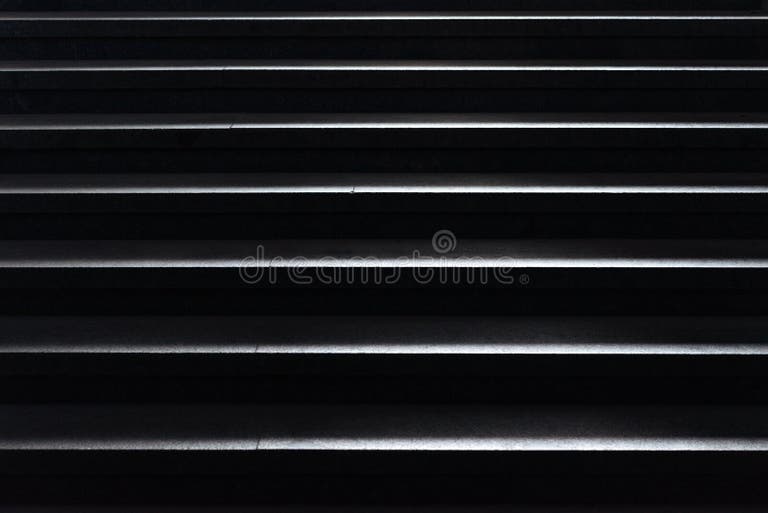 Shiny Horizontal Metal Strips on Black Full Stock Photo - Image of ...