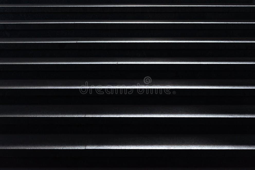 Shiny Horizontal Metal Strips on Black Full Stock Photo - Image of ...