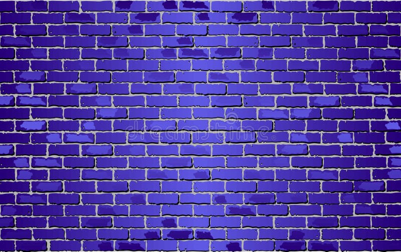 Blue Brick Wall stock vector. Illustration of background - 61235032