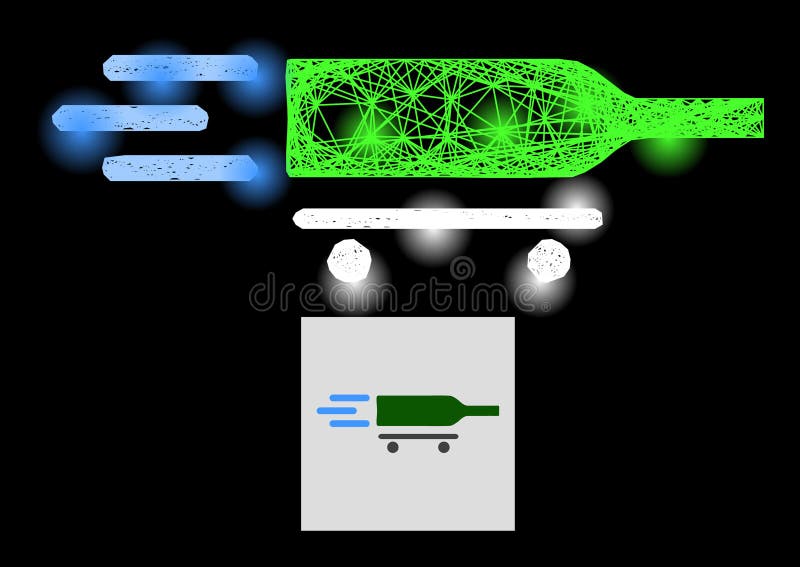 Shiny Irregular Mesh Rolling Wine Delivery with Glare Spots Stock ...