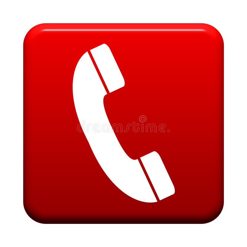 Red Button: Hotline Icon stock illustration. Illustration of symbol ...
