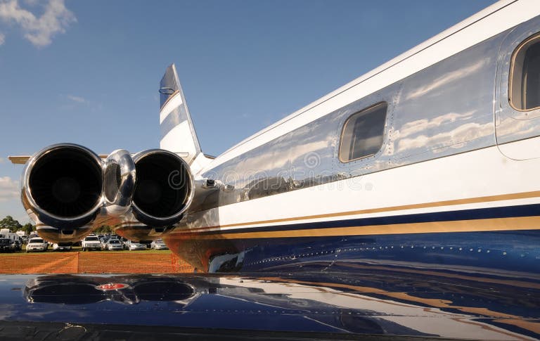 Shiny jet airplane editorial stock photo. Image of plane - 22898328