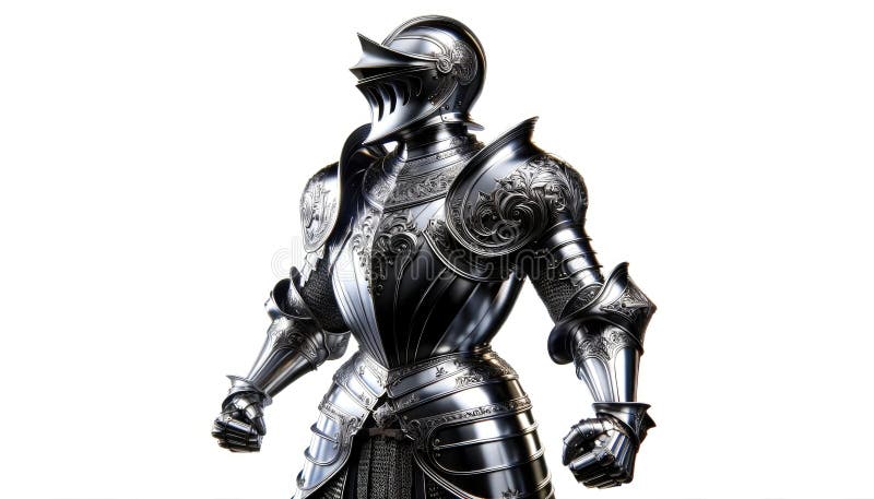 Shiny knight armor stock illustration. Illustration of isolated - 324469518