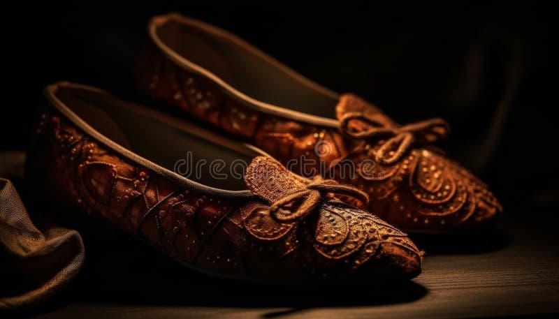Shiny Leather Shoes, a Symbol of Elegance and Luxury Generated by AI ...