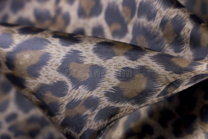 Shiny leopard fabric cloth stock photo. Image of warm - 87638720