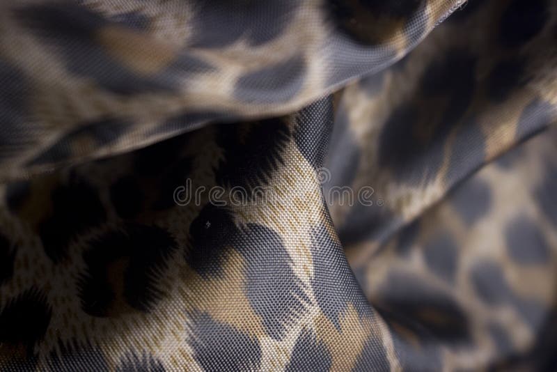 Shiny leopard fabric cloth stock image. Image of texture - 87638727