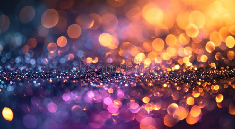 Shiny Light Background of Bokeh Reflections and Glitter Stock Photo ...
