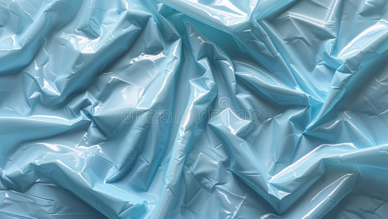 Shiny Light Blue Plastic Texture Background Reflecting Light Stock ...