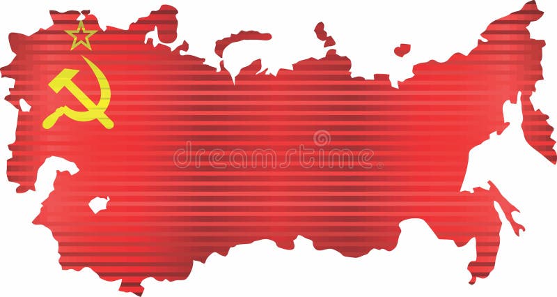 Soviet Union Flag Map