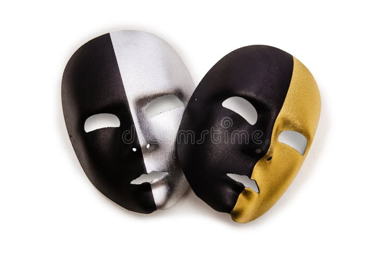 Shiny masks isolated stock image. Image of cheerful, happiness - 29057809