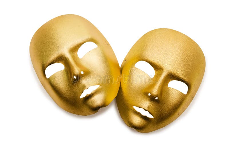 Shiny masks isolated stock image. Image of cheerful, happiness - 29057809