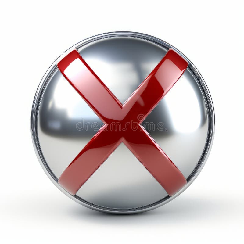 A Shiny Metal Ball with a Red Cross on it Stock Photo - Image of ...