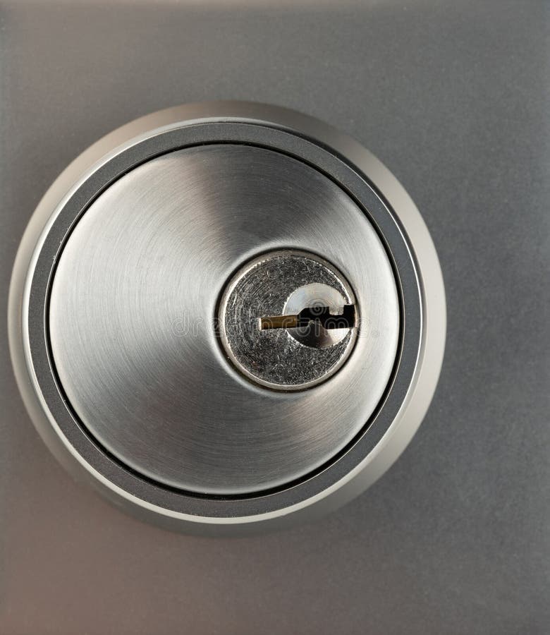 Shiny metal keyhole stock image. Image of closeup, hole - 319709835