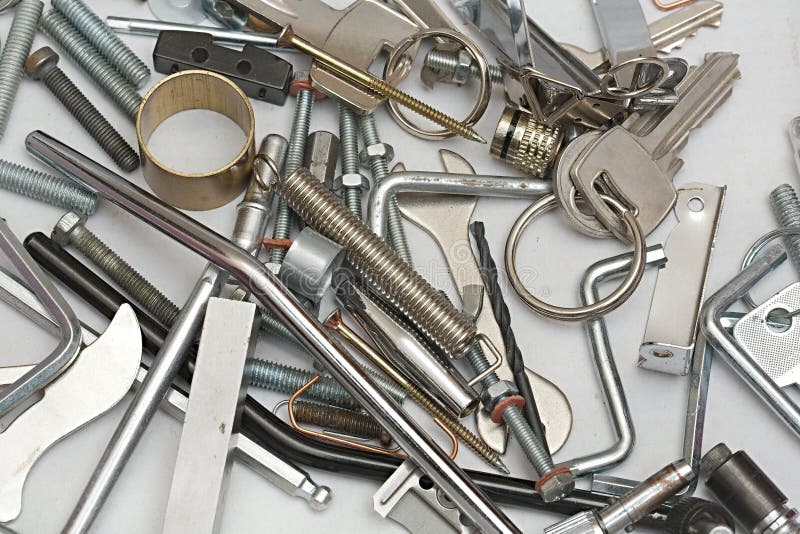 Shiny metal objects stock image. Image of metal, hardware - 77826669