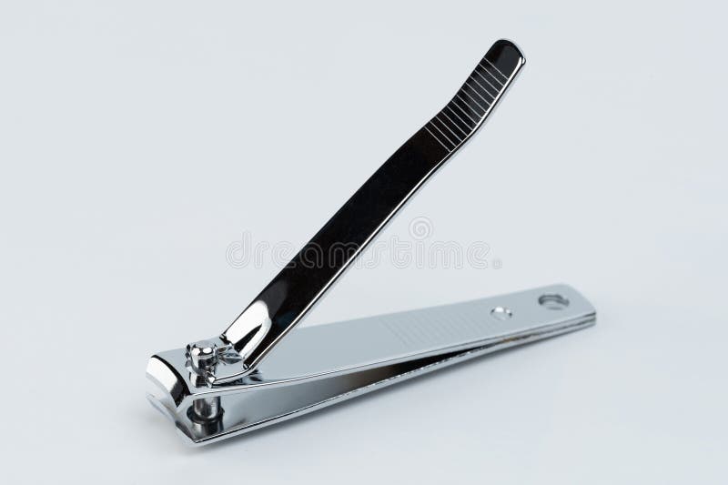 Shiny Metal Open Nail Clipper Stock Photo - Image of instrument ...