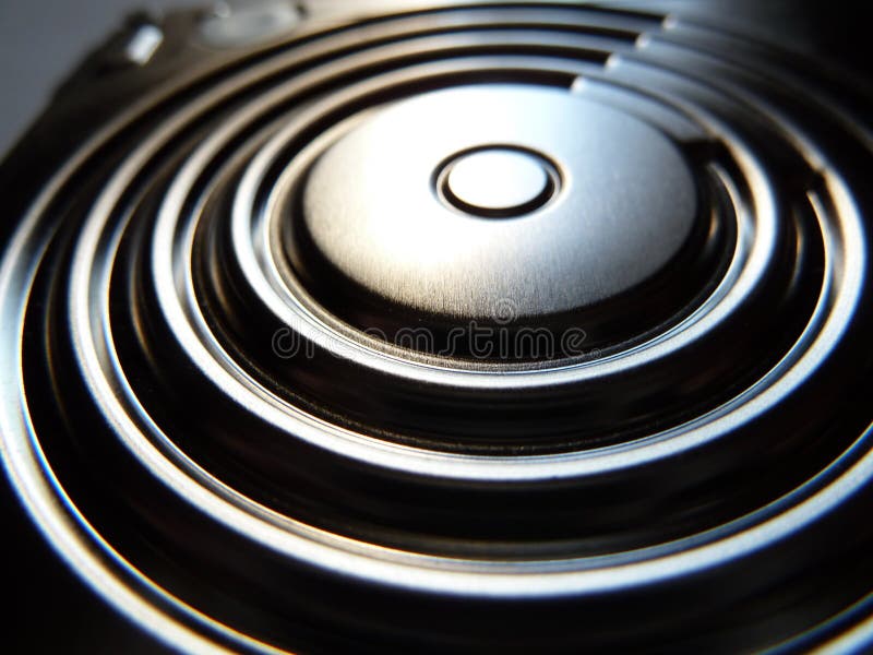 Shiny Metal Shell of Hard Disk Stock Image - Image of silver, disk ...