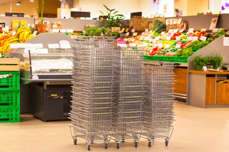 Grocery Shopping in Walmart Store Editorial Stock Image - Image of ...