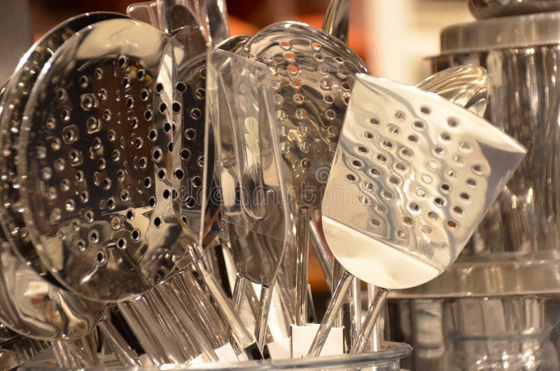 Kitchen Utensils stock photo. Image of strainer, utensils - 160783946
