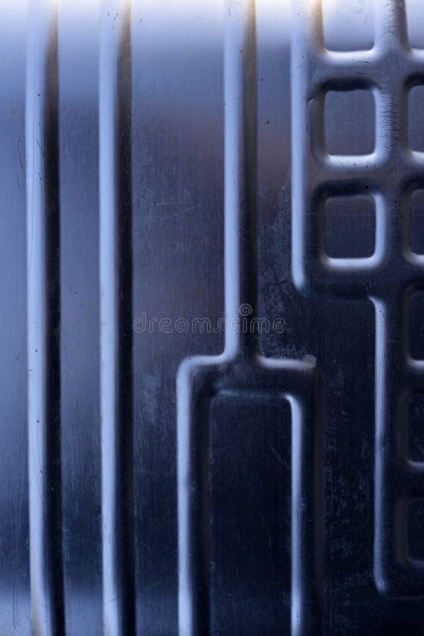 Shiny Metal Surface. the Shiny Radiator of an Old Refrigerator Stock ...