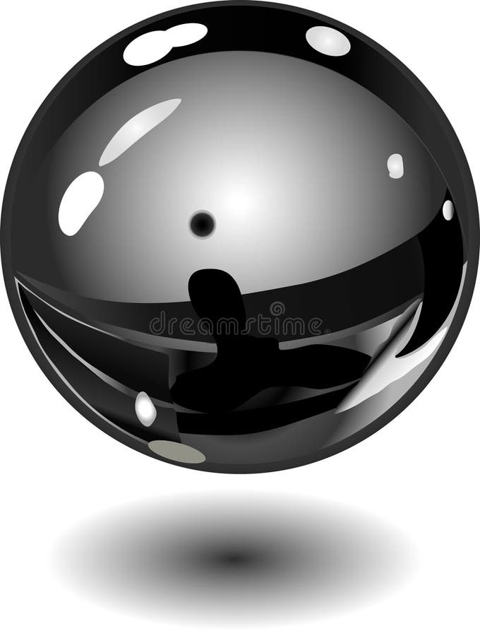 Shiny metallic ball stock vector. Illustration of metal - 7505575