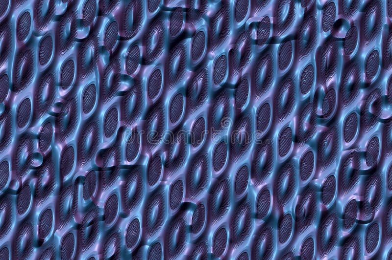Shiny Metallic Cells Texture - Blue. Stock Photo - Image of color ...