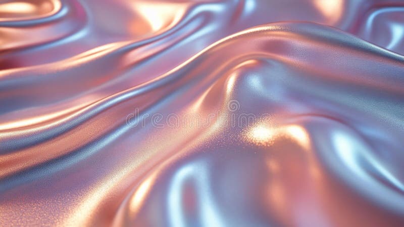 Shiny Metallic Gradient with Smooth Flowing Texture Stock Illustration ...