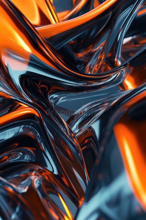 Shiny Metallic Object Blue Orange Hue Stock Photos - Free & Royalty ...