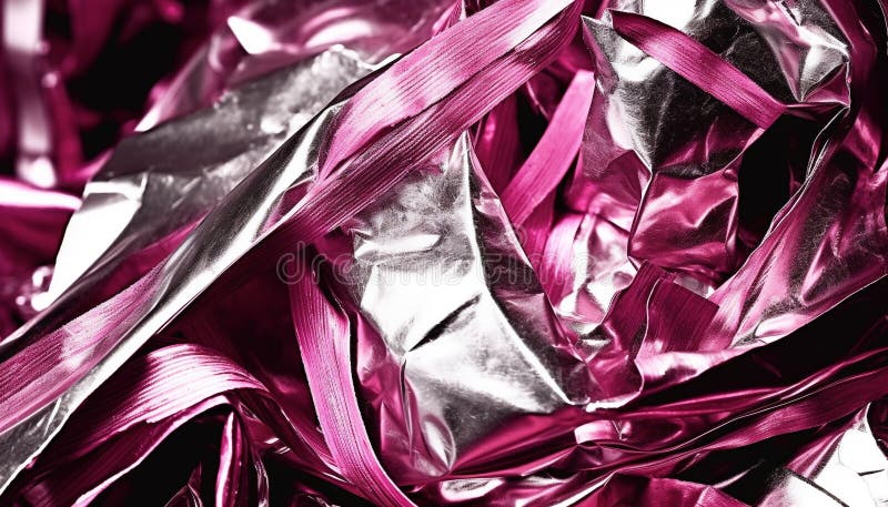 Shiny Metallic Packaging Reflects Bright Abstract Multi Colored ...