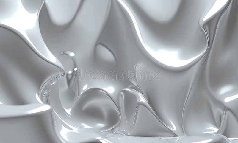 A Shiny, Metallic Surface with a Pattern of Swirls and Waves. Stock ...