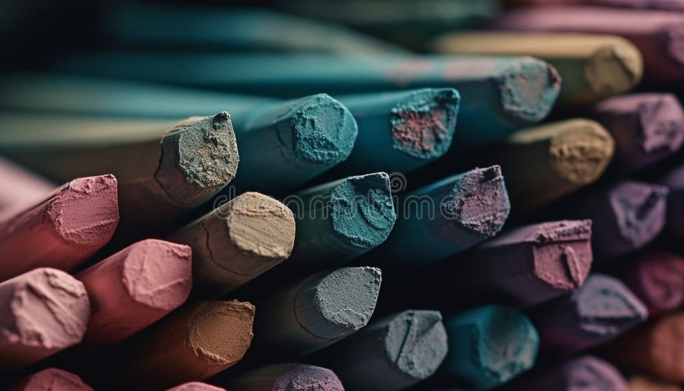 A Shiny Metallic Work Tool in a Row on a Table Generated by AI Stock ...