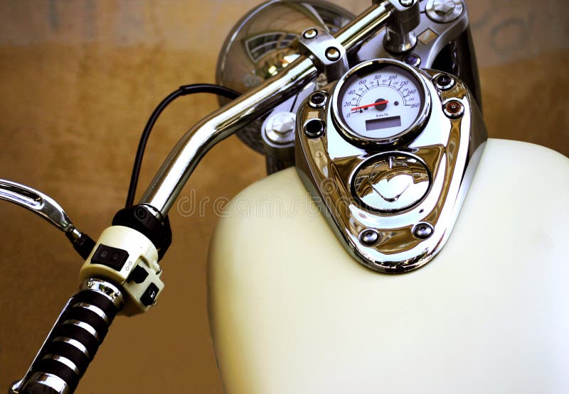 Shiny Motorcycle Speed-meter Stock Photo - Image of energy, industries ...