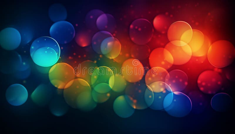 Shiny Multi Colored Circle Illuminated with Vibrant Colors and Glitter ...