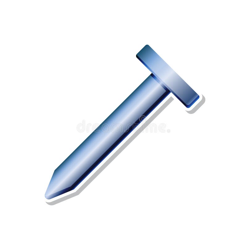 Shiny nail stock vector. Illustration of equipment, icon - 259017978