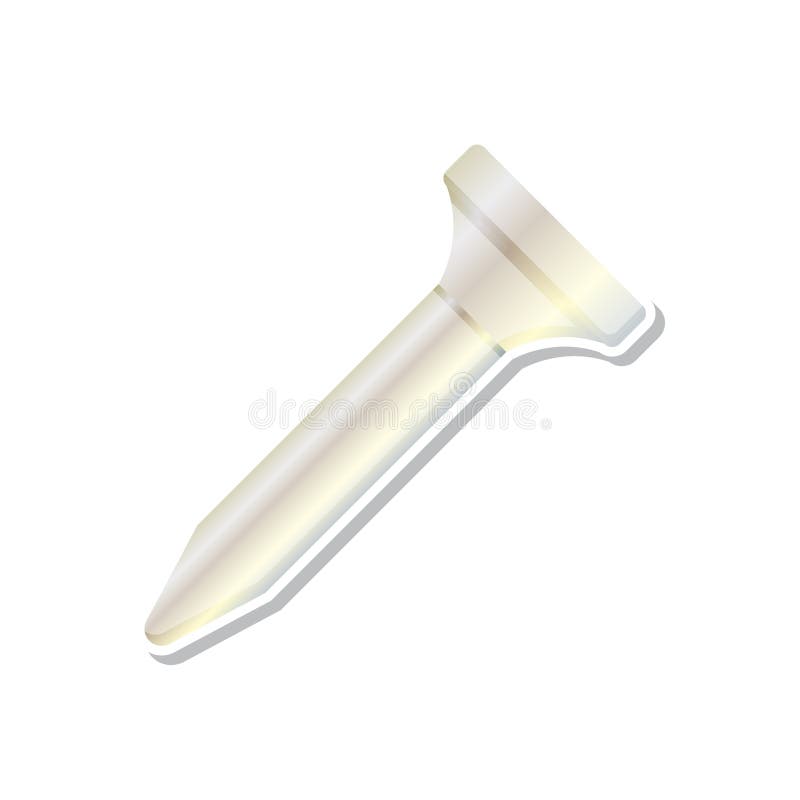 Shiny nail stock vector. Illustration of design, flat - 259018007