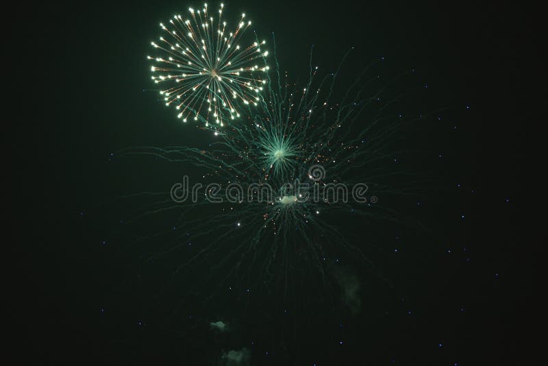 Shiny natural fireworks stock image. Image of burst, explosive - 82022763