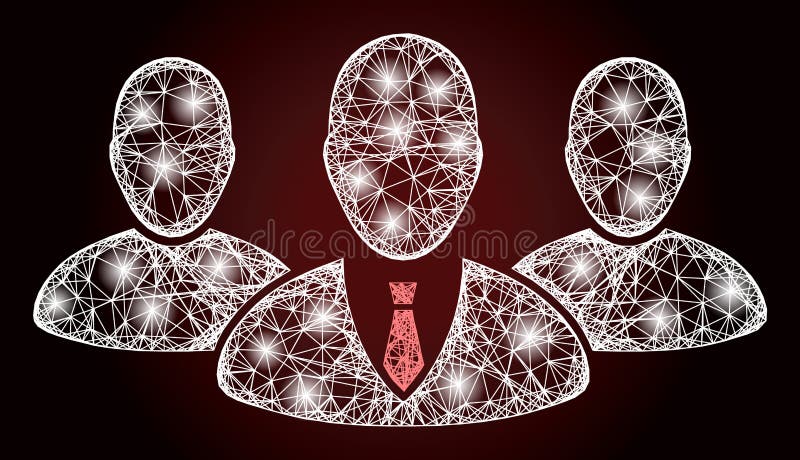 Shiny Net Mesh Boss Group with Lightspots Stock Vector - Illustration ...