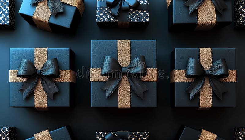 Shiny New Gift Box Wrapped in Ornate Paper Generated by AI Stock Image ...