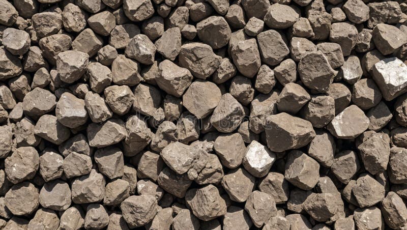 Shiny Nickel Ore Rocks in Monochrome Harmony Stock Illustration ...