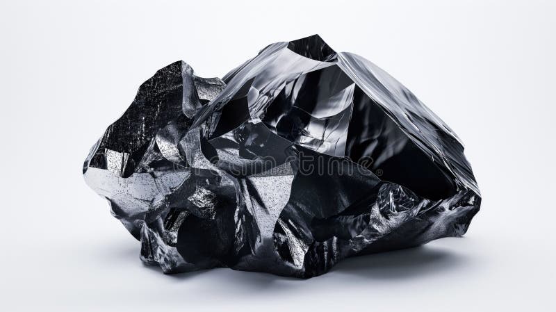 Shiny Onyx Gemstone on White Background Stock Illustration ...