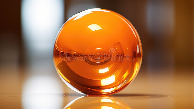 Shiny orange sphere stock illustration. Illustration of texture - 339951275