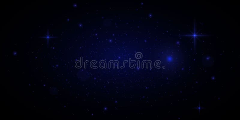 Shiny Particle Effect. Vector Sparkles on a Black Background Stock ...