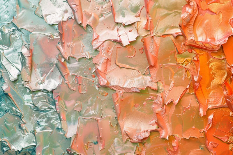 Shiny Peach-colored Plaster in the Trend of 2024 Stock Image - Image of ...
