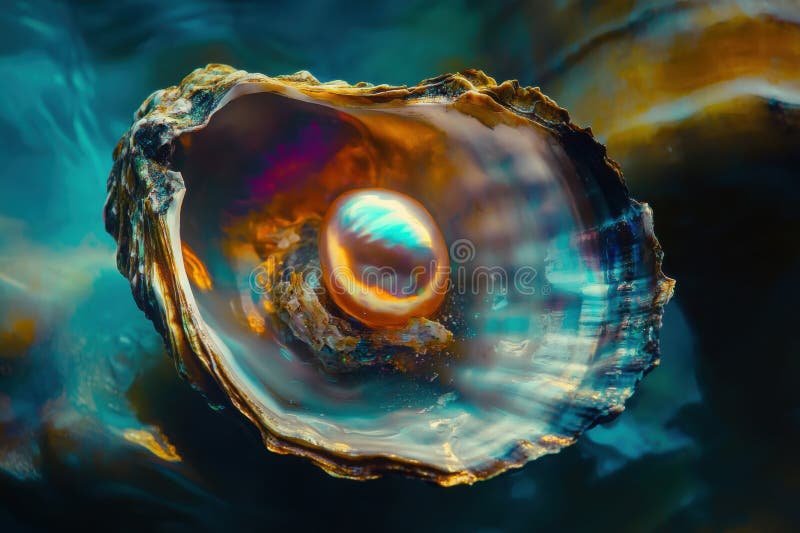 Shiny Pearl Inside of Oyster Shell Wallpaper Background Picture Stock ...