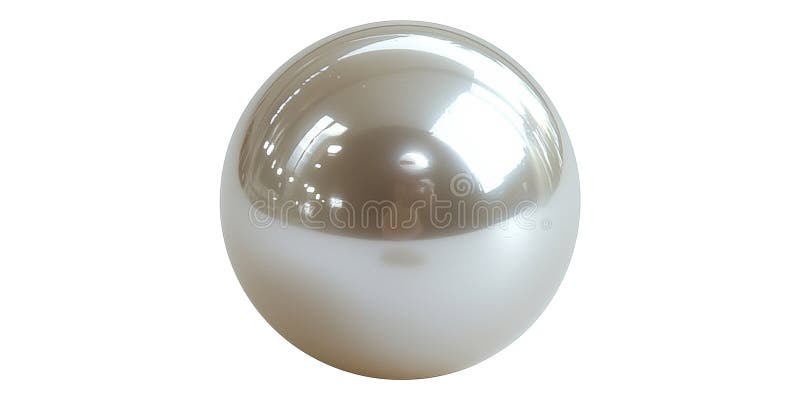 Shiny Pearl Sphere Isolated on Transparent Background Stock Photo ...
