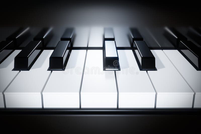 Shiny piano keyboard stock illustration. Illustration of musician ...