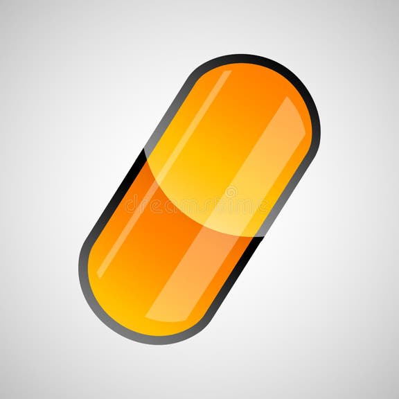Shiny Orange Capsule Stock Illustrations – 445 Shiny Orange Capsule ...