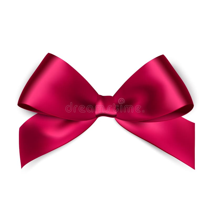 Pink Satin Ribbon with a Bow. Template for Background, Greeting Card ...
