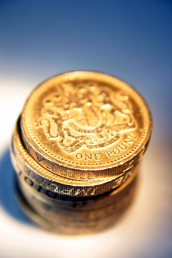Shiny Pound Coins stock image. Image of reflection, sterling - 2509641