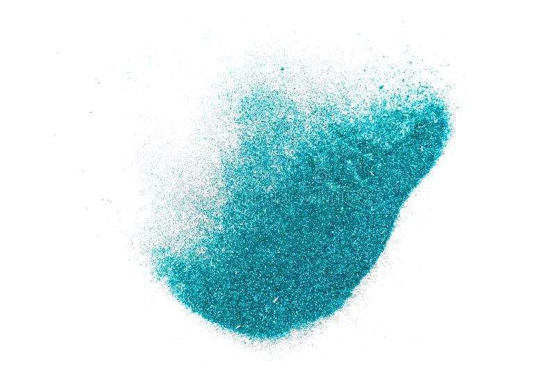 Shiny Powder Turquoise Object Stock Image - Image of confetti ...